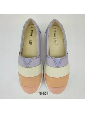 Toms | Shoes | Toms Alpargata Mallow Puff Womens Lavender Multi Woven ...